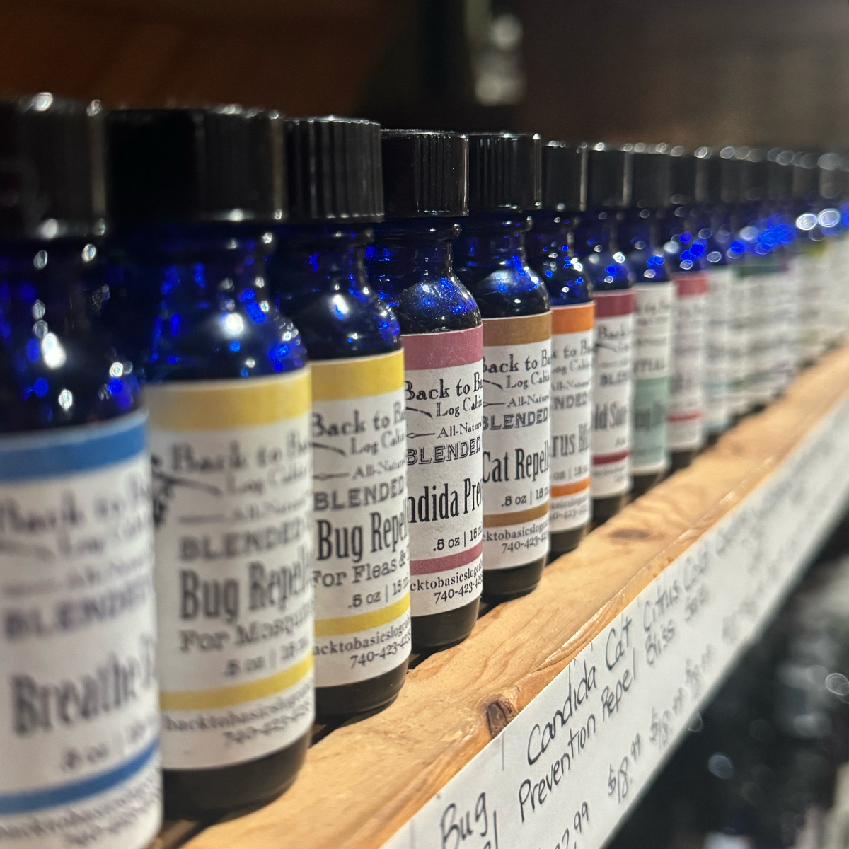Blended Oils – Back to Basics Log Cabin