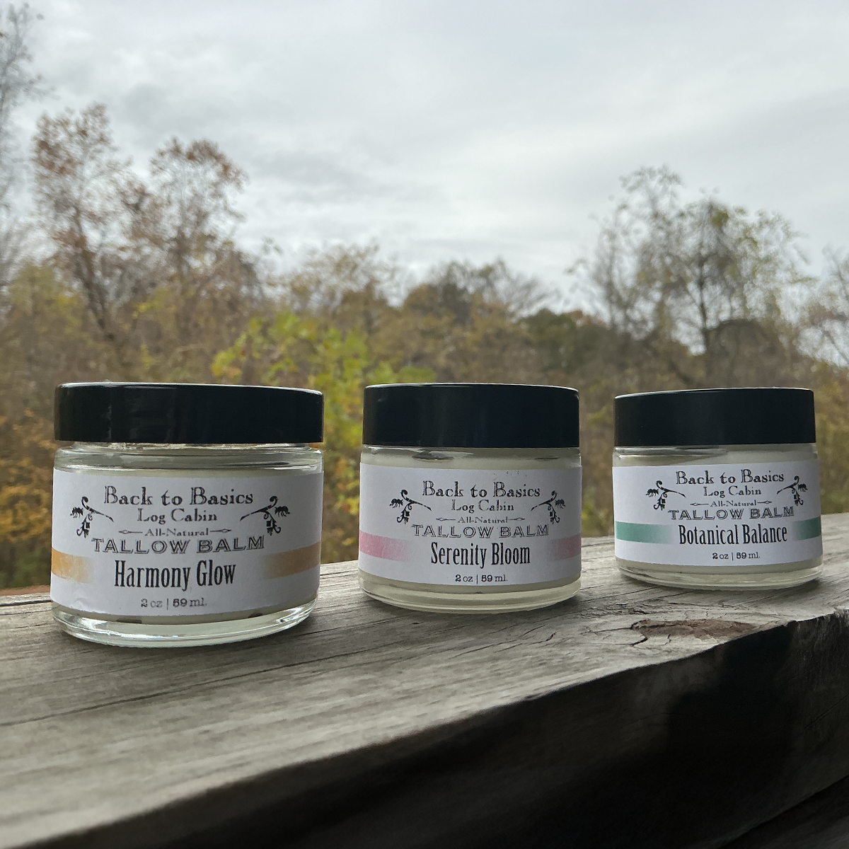 Facial Balms – Back to Basics Log Cabin